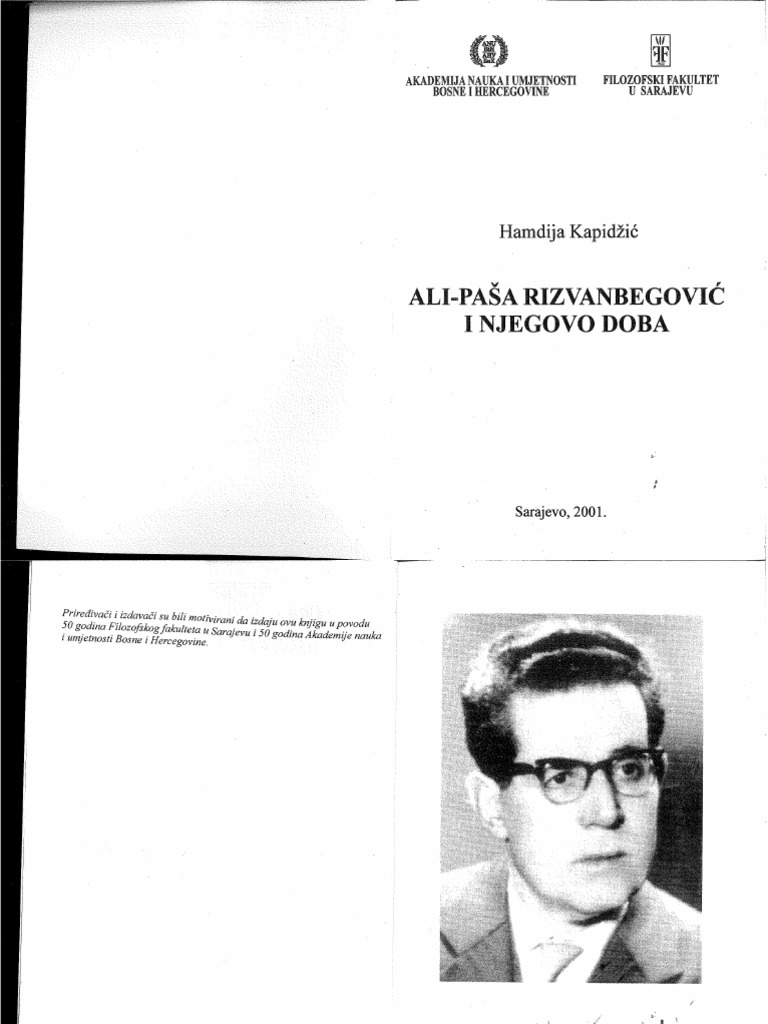 Ali-Pasa Rizvanbegovic I Njegovo Doba | PDF