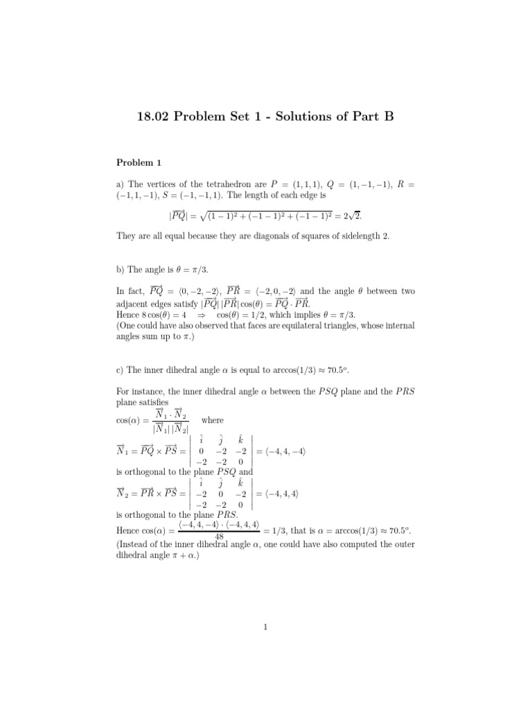 ps1 Sol | PDF | Euclidean Plane Geometry | Euclid