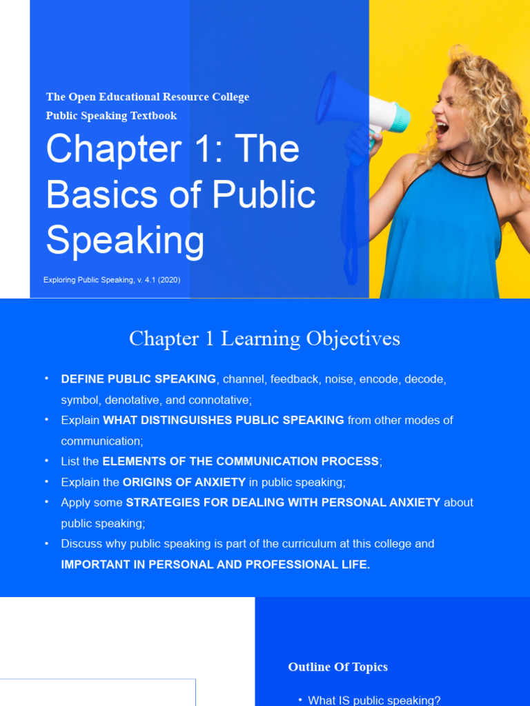 Chapter 1 Notes | PDF | Public Speaking | Communication
