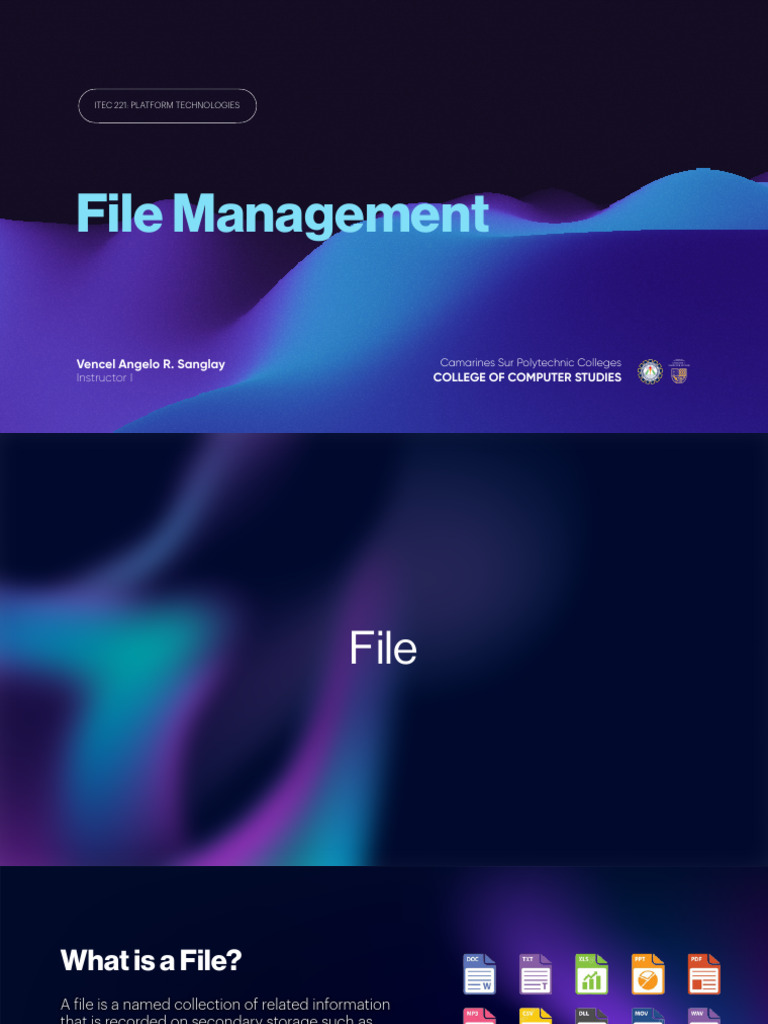 ITEC 221 6 - File Management | PDF | File System | Computer File
