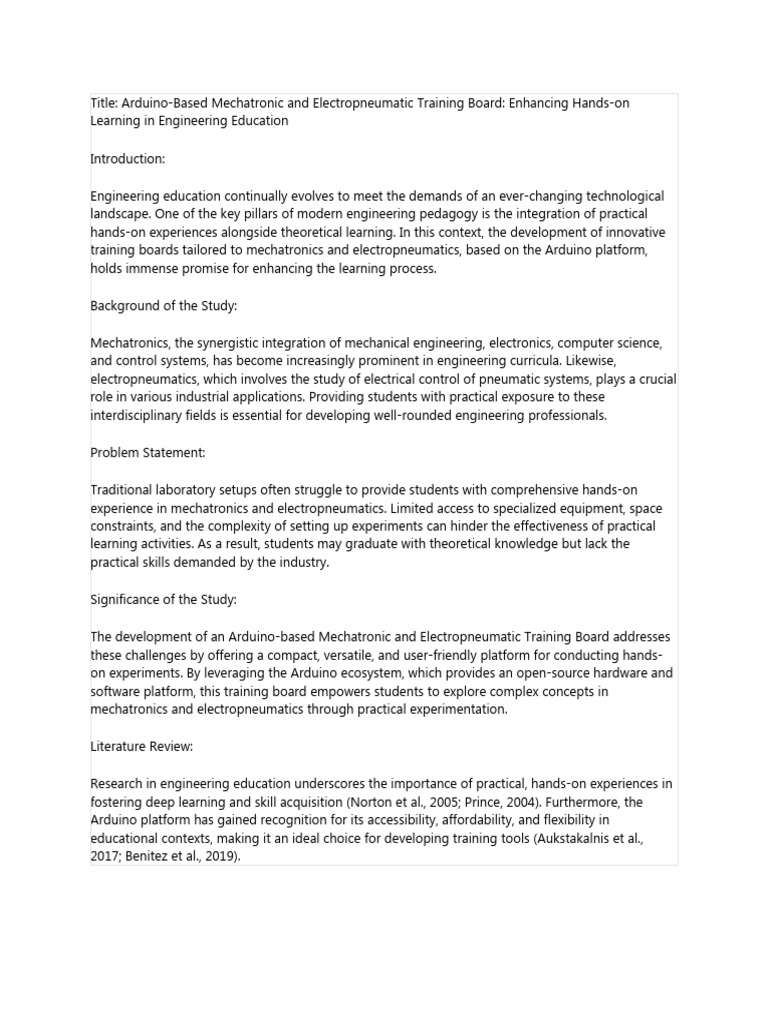 1 Thesis Ko | PDF | Mechatronics | Engineering