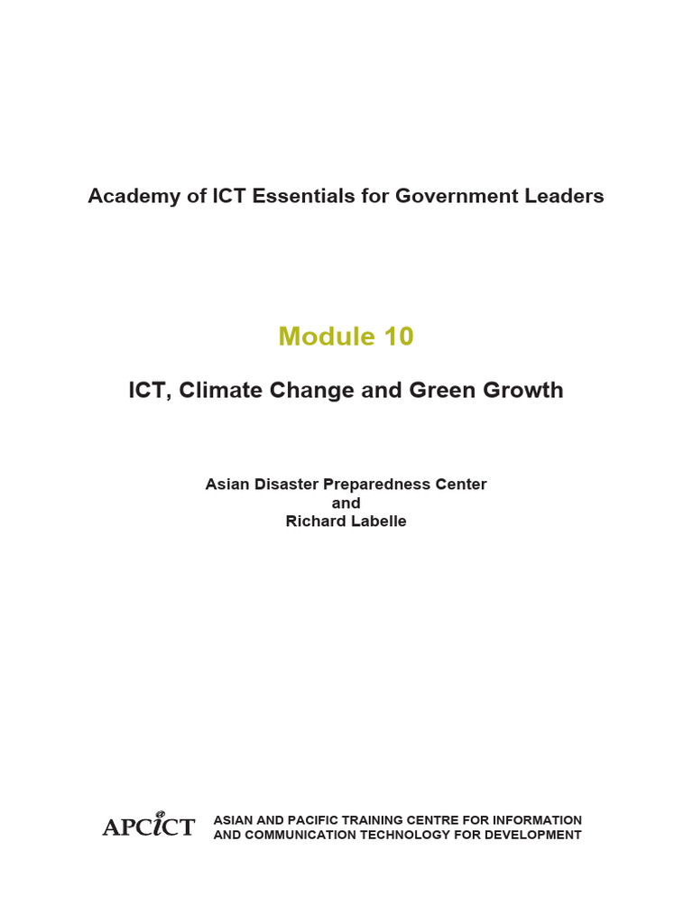 Academy 2.0 Module 10 | PDF | Climate Change | Climate Change Mitigation