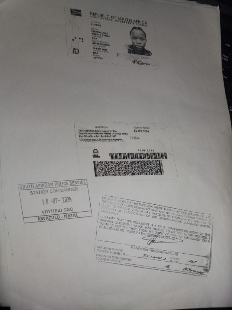 South African ID Document Details | PDF