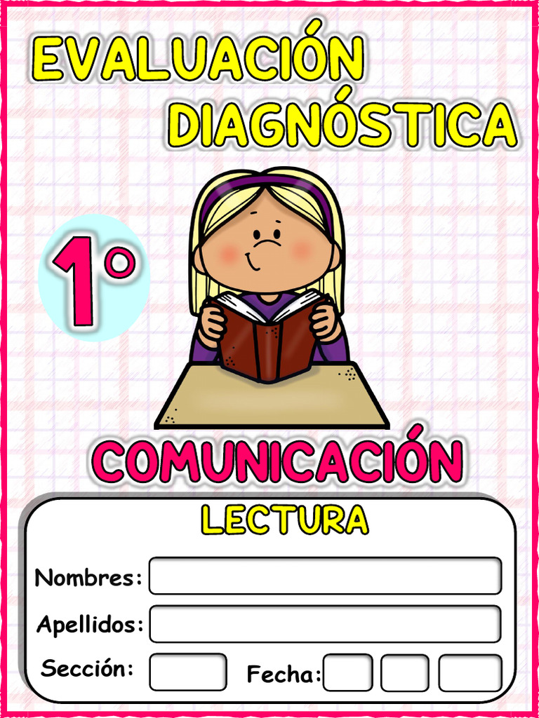 Evaluación Diagnóstica Lectura 1°-2024 Maestra Janet | PDF