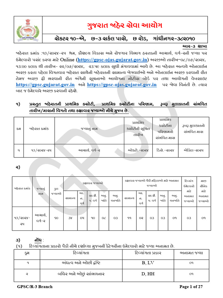 GPSC 202425 13 | PDF