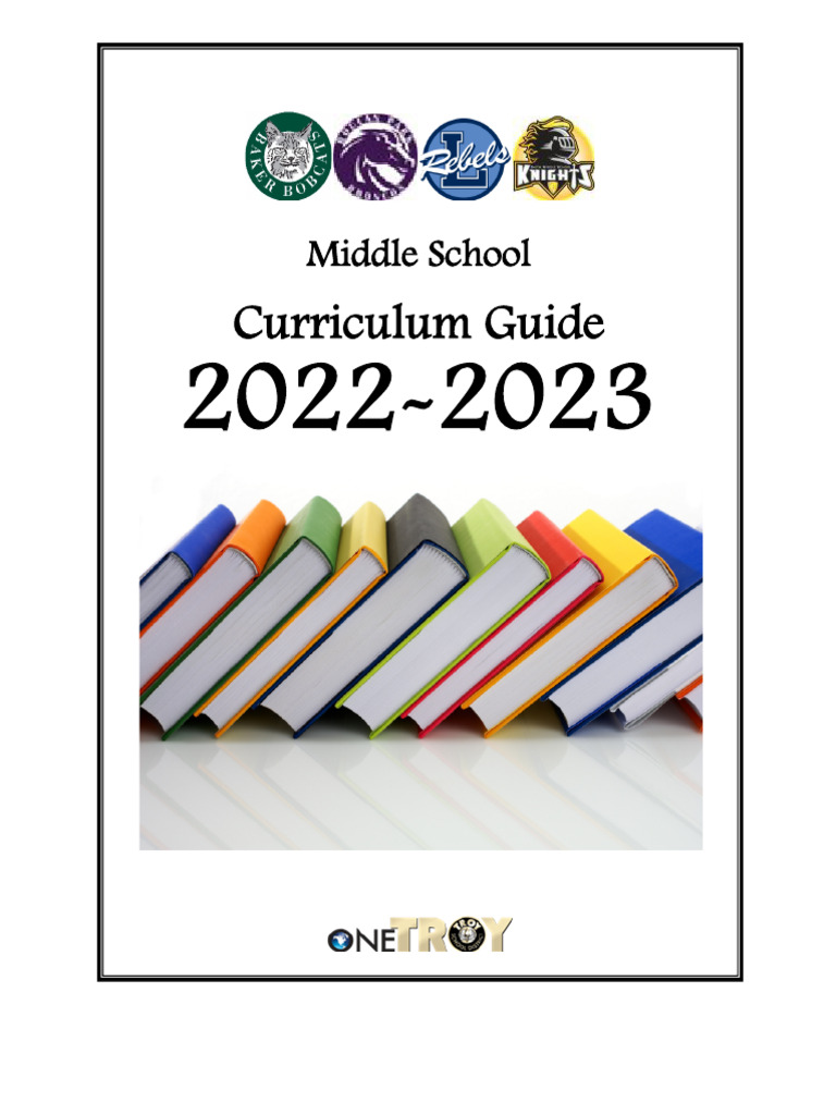 2022-2023 Middle School Course Guide | PDF | Geometry | Mathematics