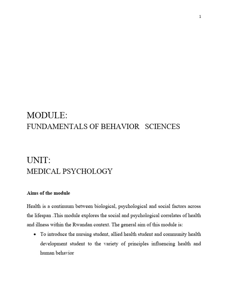 Behavioural Sciences Module 15 | PDF | Classical Conditioning | Psychology