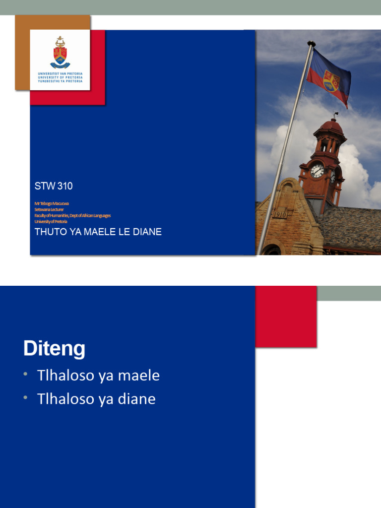 STW 310 Thuto Ya Maele Le Diane | PDF