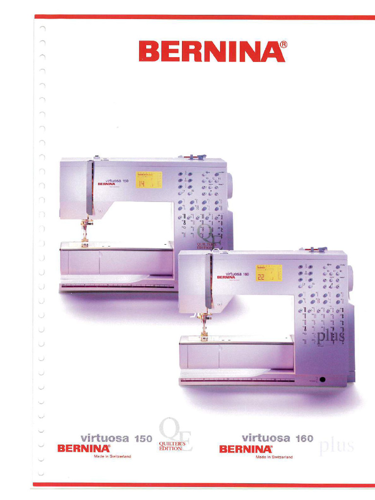 Bernina 150 160 Notice | PDF