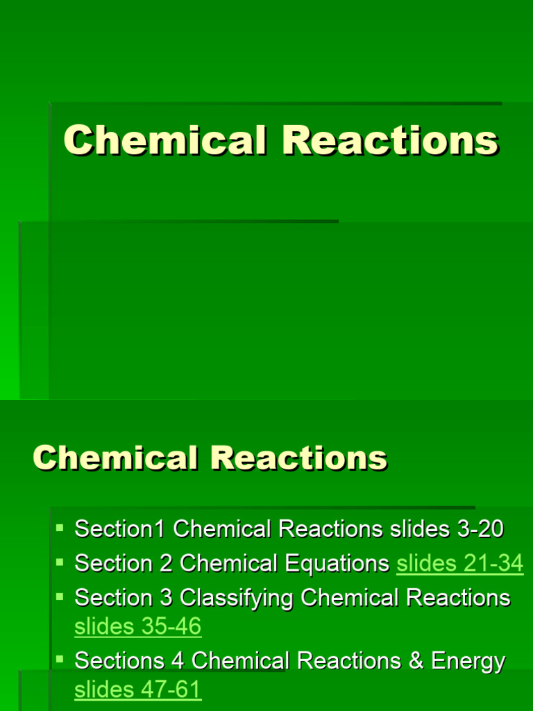 Understanding Chemical Reactions | PDF | Redox | Chemical Reactions