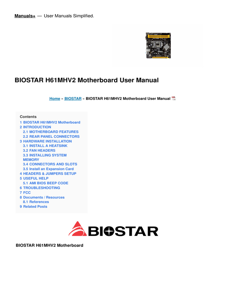 Manual de Tarjeta | PDF | Bios | Booting