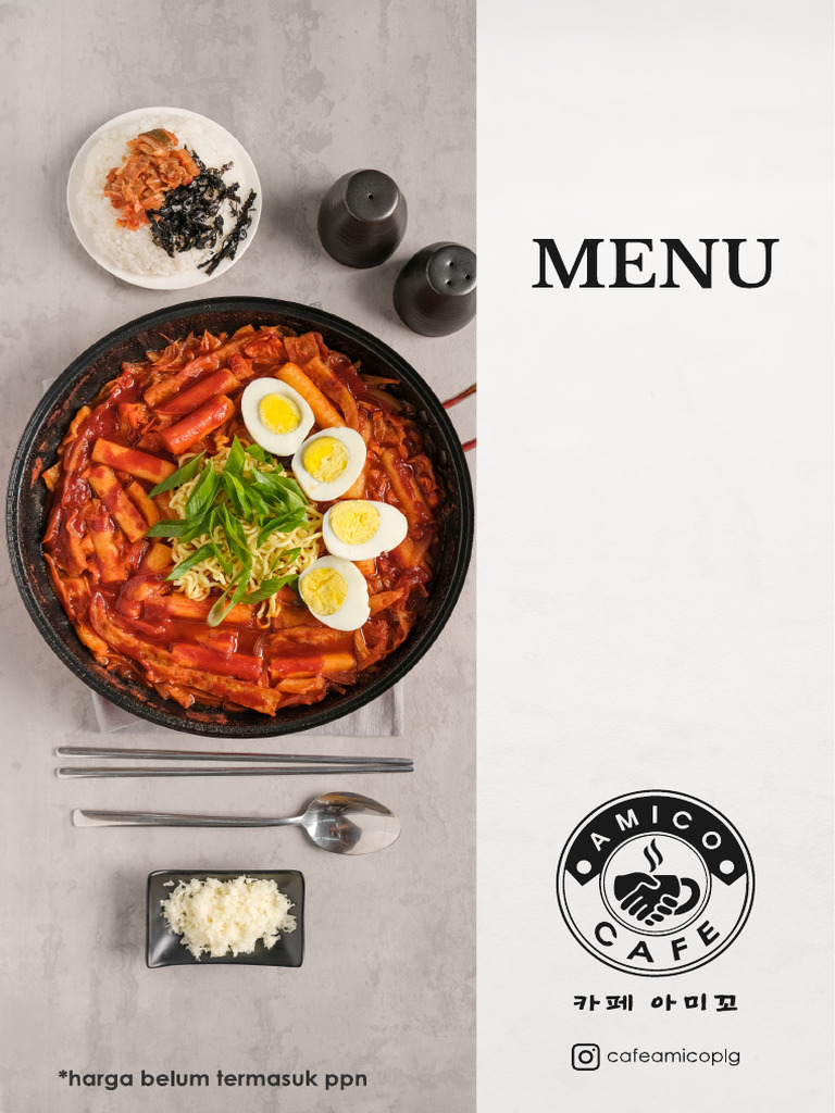 Menu Cafe Amico 2024 | PDF