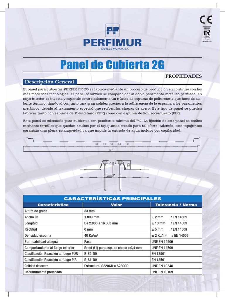 Panel de Cubierta 2G: Descripción General | PDF
