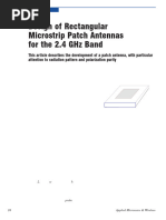 CST Patch Antenna Example | PDF