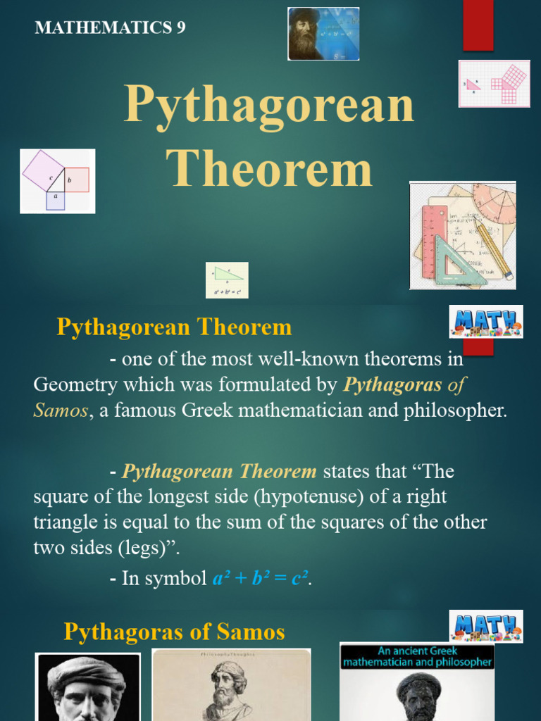 Pythagorean Theorem Explained | PDF | Euclid | Mathematics