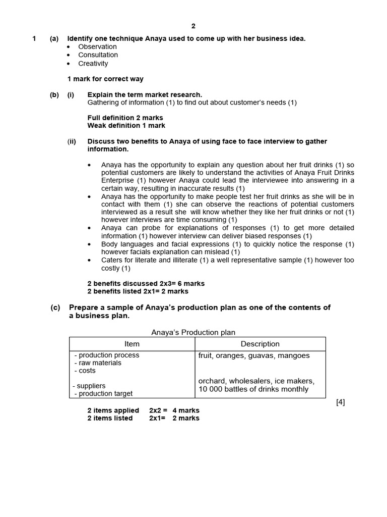 2022 Bgcse Commerce Paper 3 Marking Scheme | PDF | Insurance | Loans