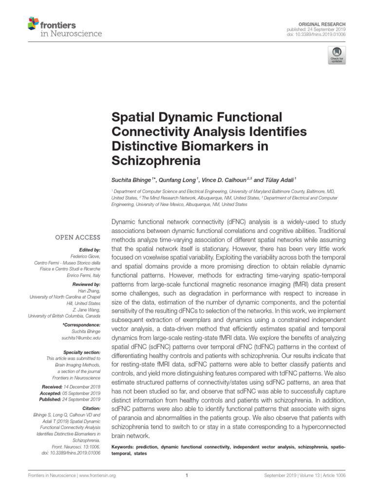 Spatial Dynamic Functional Con-Annotated | PDF | Principal Component Analysis | Functional ...