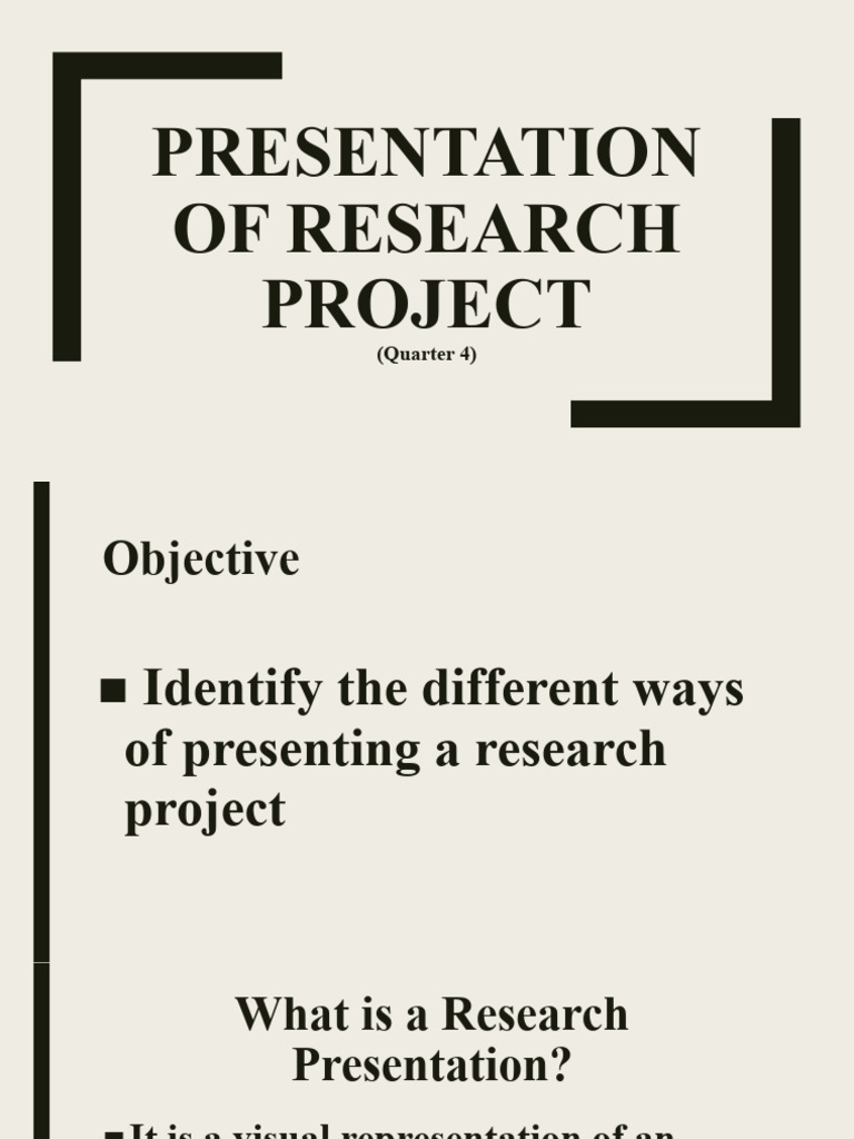 Q4 Presentation of Research Project | PDF | Microsoft Power Point ...