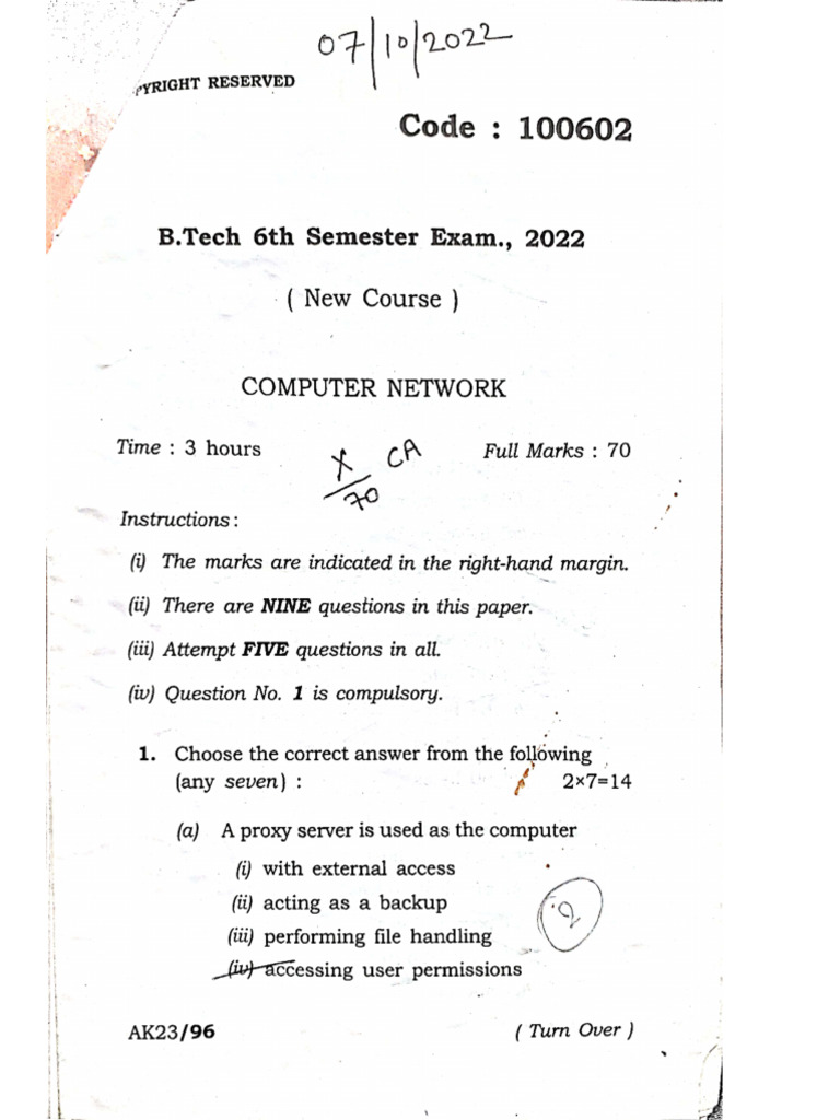 Computer Network Cse | PDF