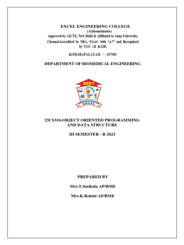 Lab Manual PDF Oops and DS | PDF | C++ | Inheritance (Object Oriented ...