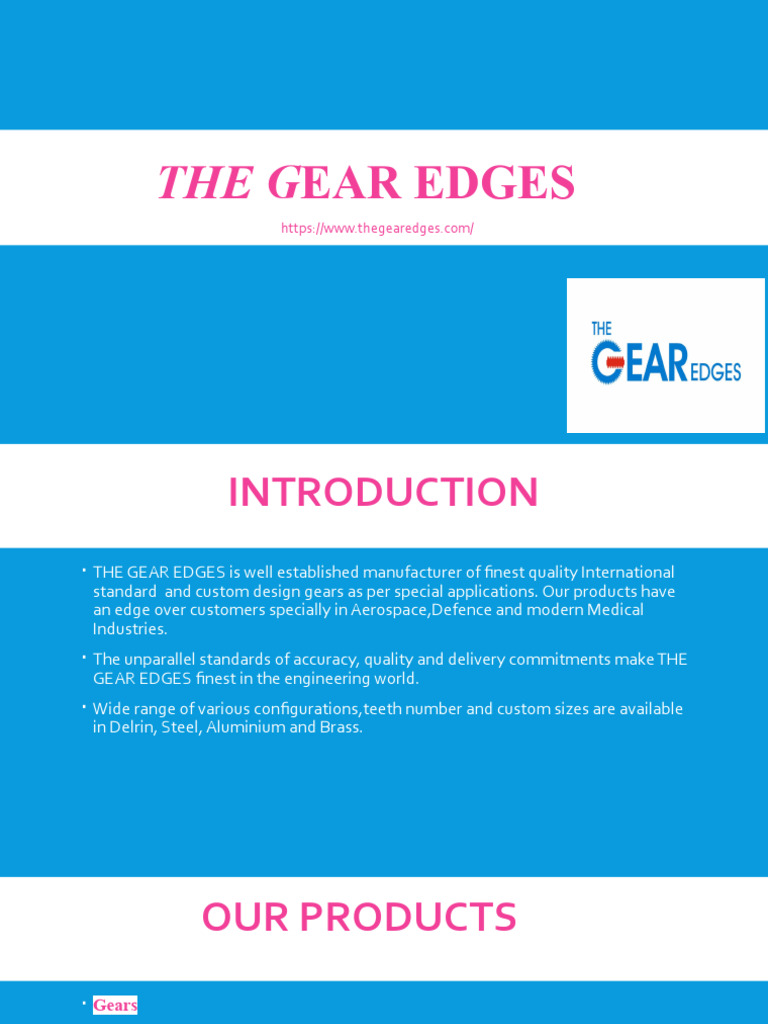 Ppt1 Ishika Gearedge | PDF | Gear | Sheet Metal