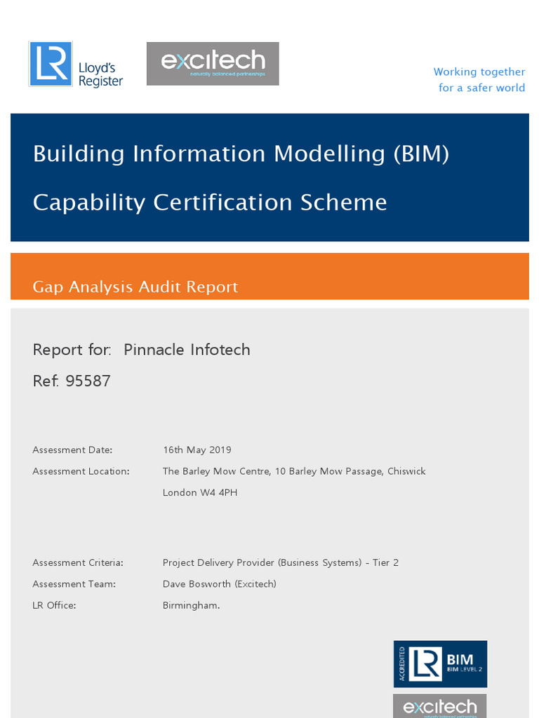 Pinnacle Infotech BIM Capability Audit Report | PDF | Building ...