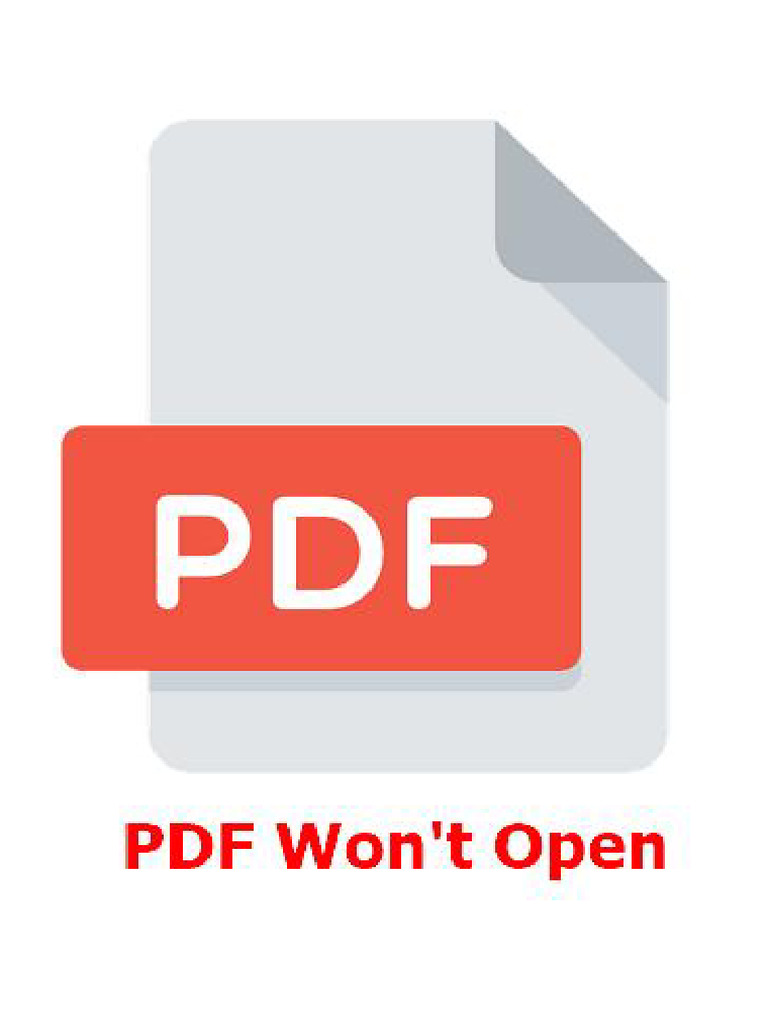 PDF Wont Open Icon | PDF