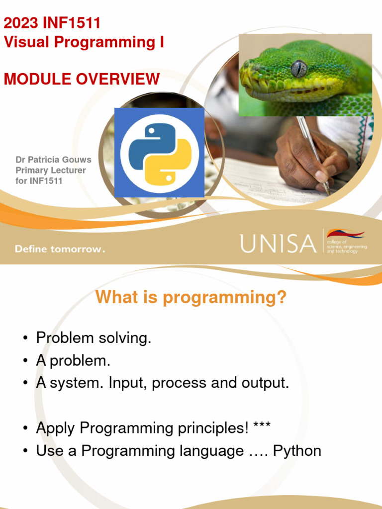 2023 - Unit0 Overview INF1511 | PDF | Software | Computer Science