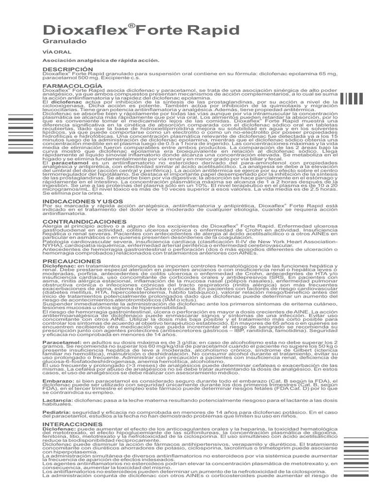 DIOXAFLEX Forte RAPID PROSP Web | PDF | Droga anti-inflamatoria libre ...