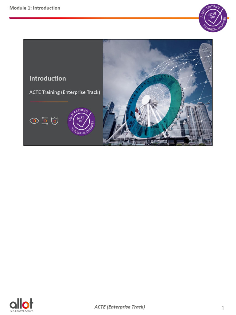 Curso ACTE - ENT-01 Introduction | PDF | Computer Network | Internet Protocol Suite