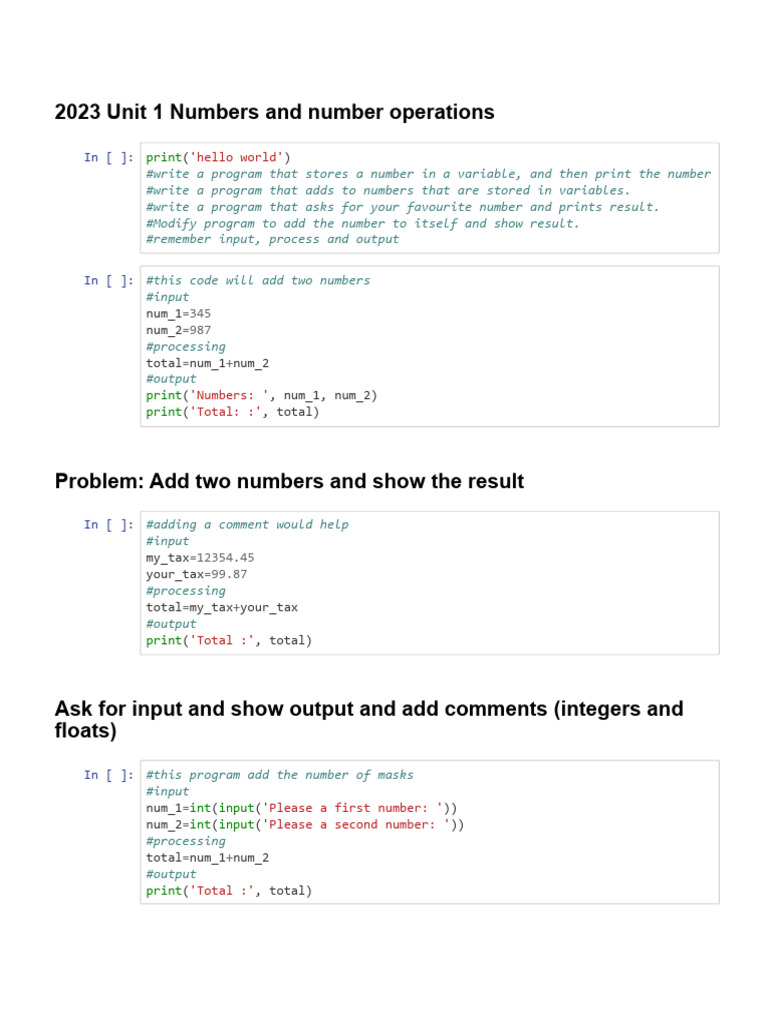 INF1511 Unit 1 Data Operations | PDF | Area | Length