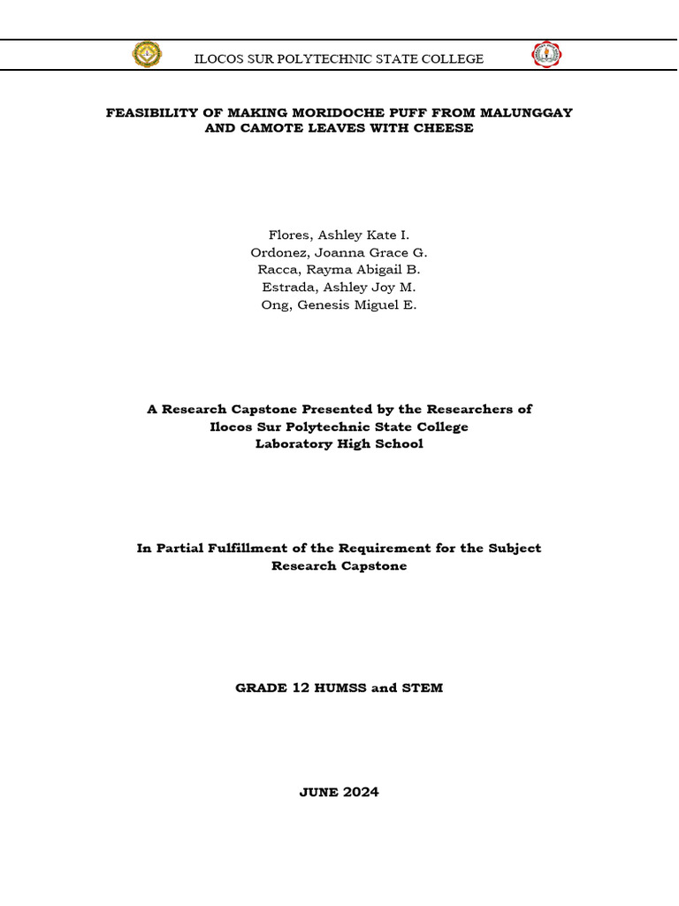 Research Capstone Revised Final Pdf Nutrition Diet Nutrition