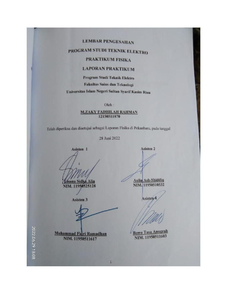 Laporan Praktikum Muhammad Zaky | PDF