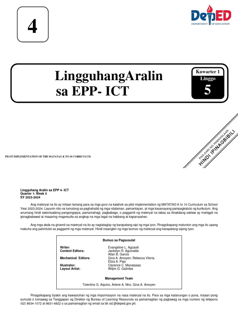 Le Epp 4 q1 Week5 Final | PDF