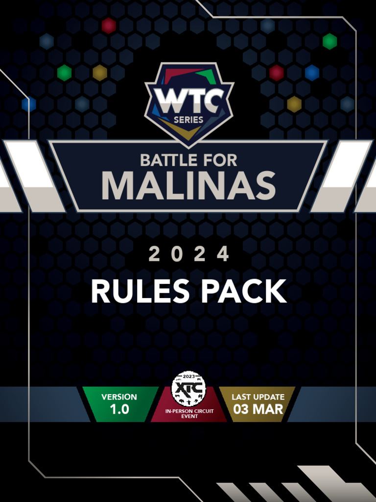 WTC2024 XWING RulesPack v1.0 | PDF | Sports