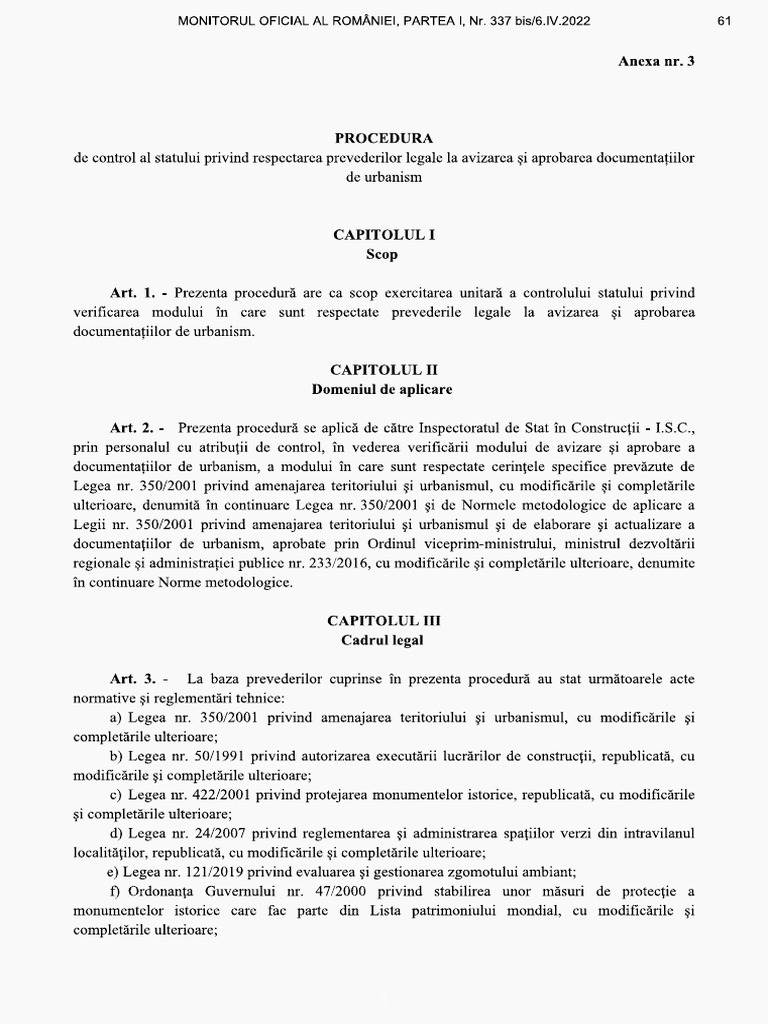 Procedura Control Aprobare PU | PDF