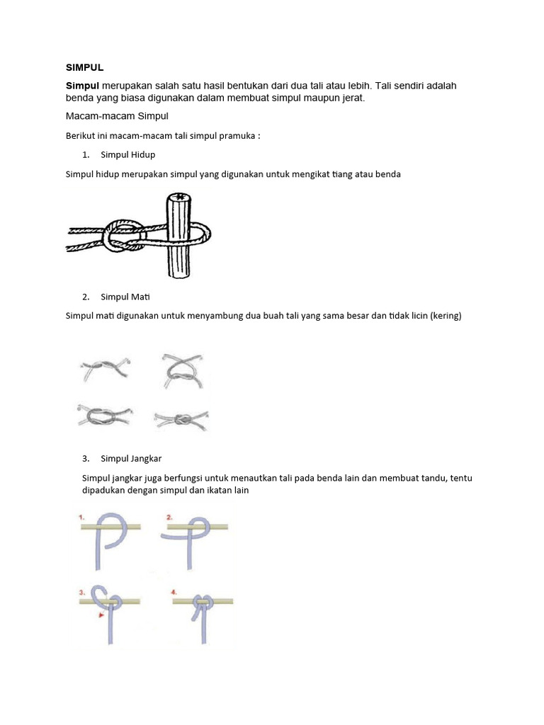 Simpul Dan Ikatan | PDF