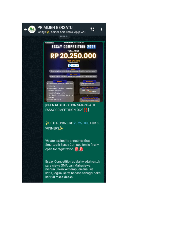 Bukti Share Poster Beasiswa Smartpath | PDF