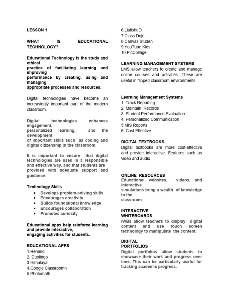 TTL Reviewer | PDF | Educational Technology | Computing