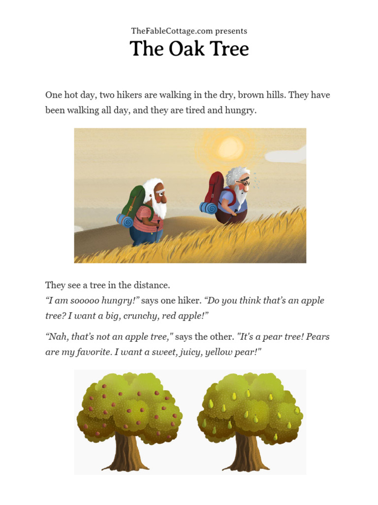 The Oak Tree | PDF | Home & Garden | Poetry