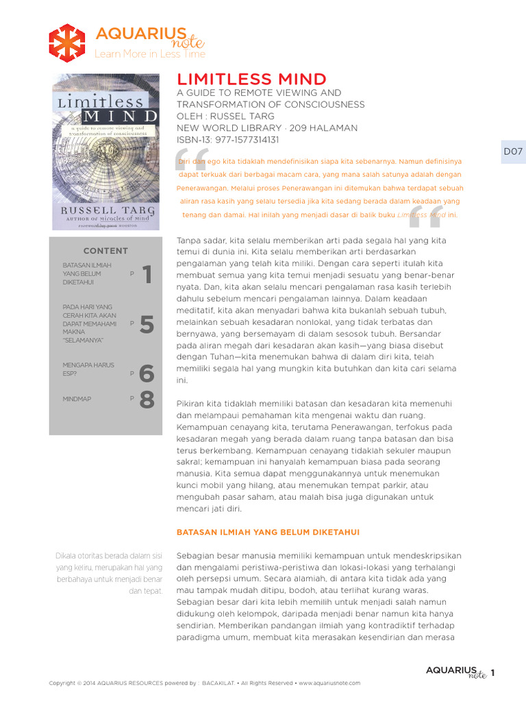 Limitless Mind | PDF