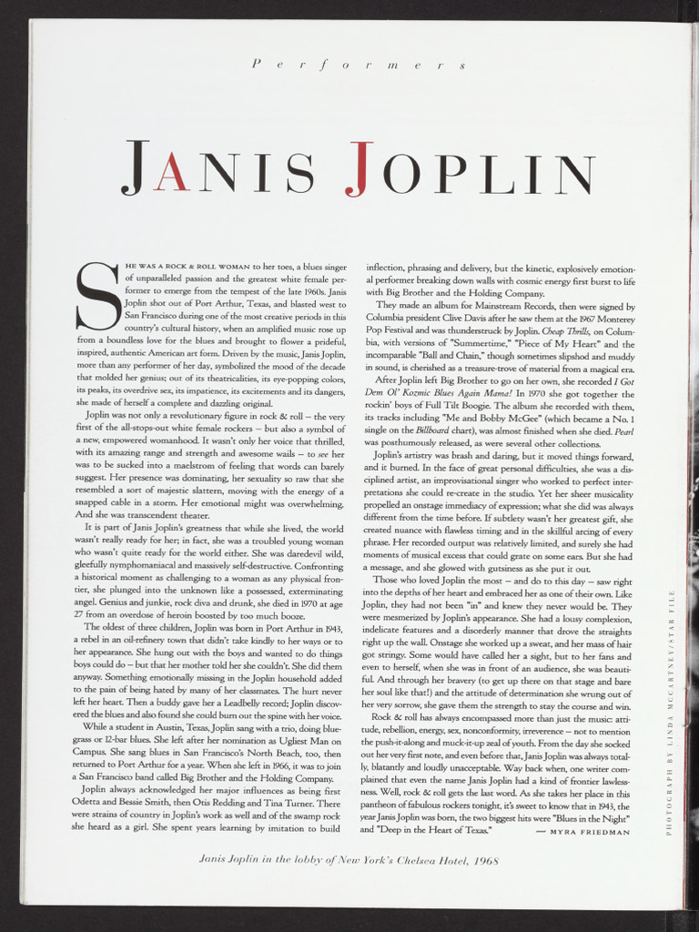 Janis Joplin 1995 | PDF