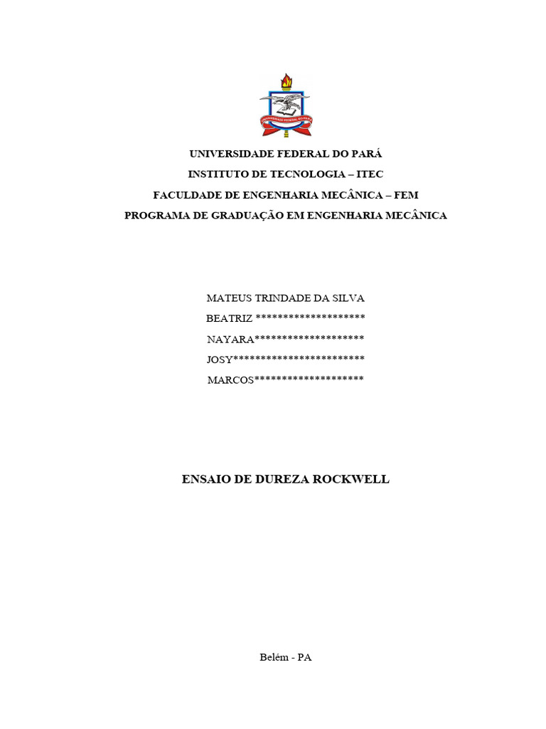 Template Do Relatório de Lab - Ens.mec - 100554 | PDF