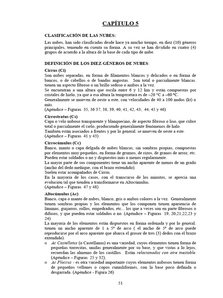5 Clasificación de Las Nubes | PDF | Nube | Relámpago