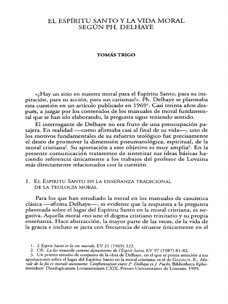 Tomas Trigo | PDF | Tomás de Aquino | espíritu Santo