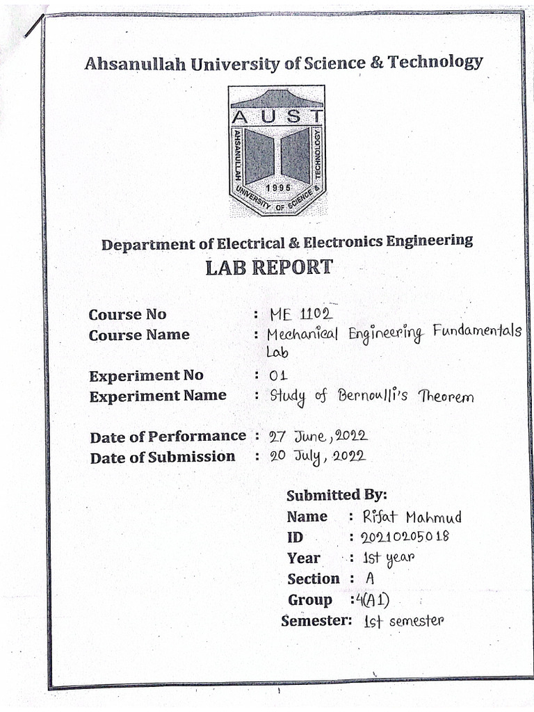 Me Lab 01 | PDF