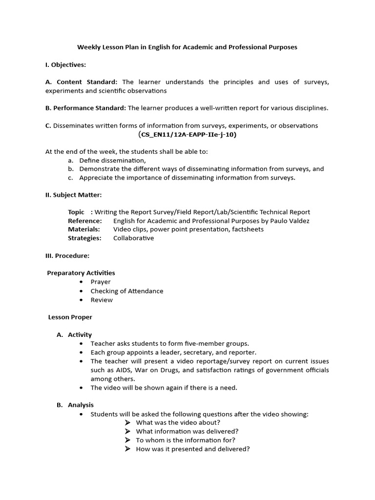 Eapp DLP Last 3 Comptncs Bayucot | PDF | Foraging | Survey Methodology