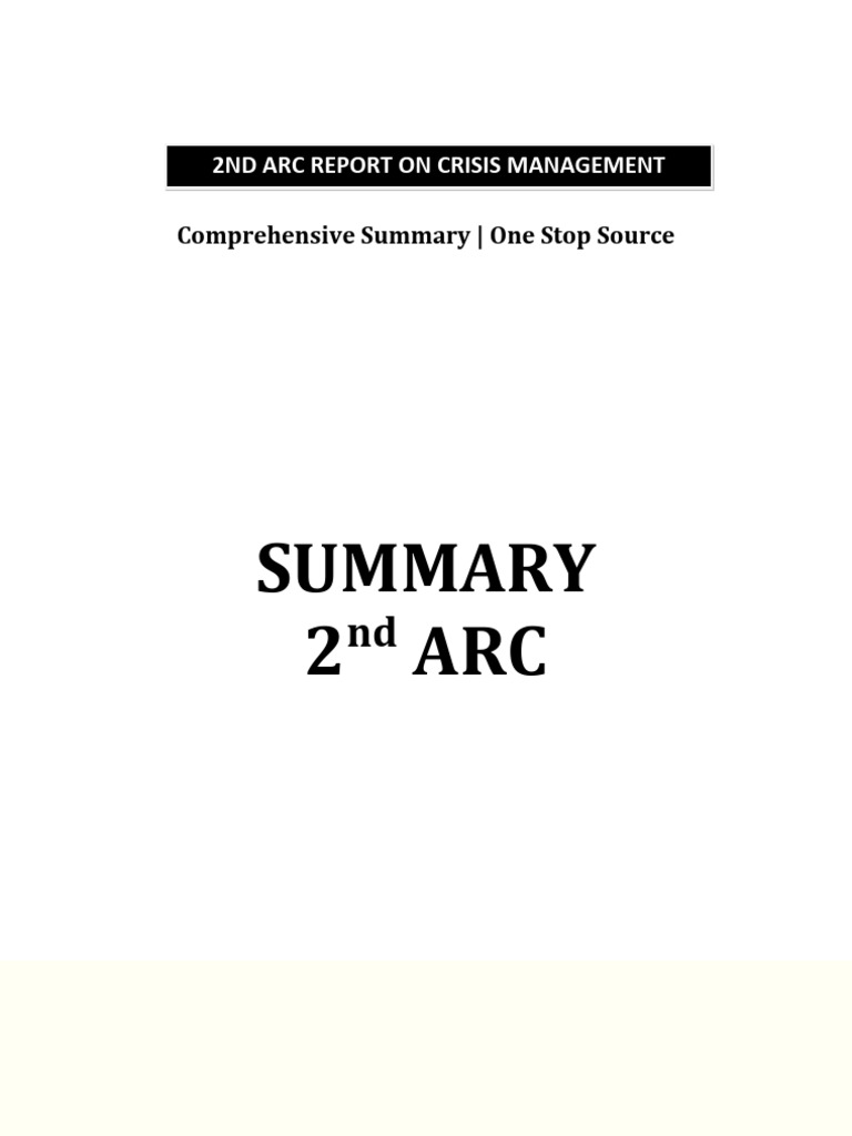 2nd Arc Crisis Management | PDF | Emergency Management | Flood