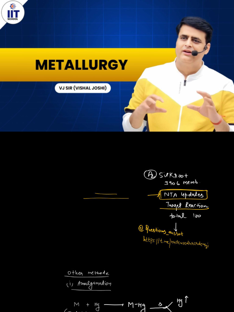 Metallurgy - L-07 (Class Notes) - Ag - Au - Cu | PDF