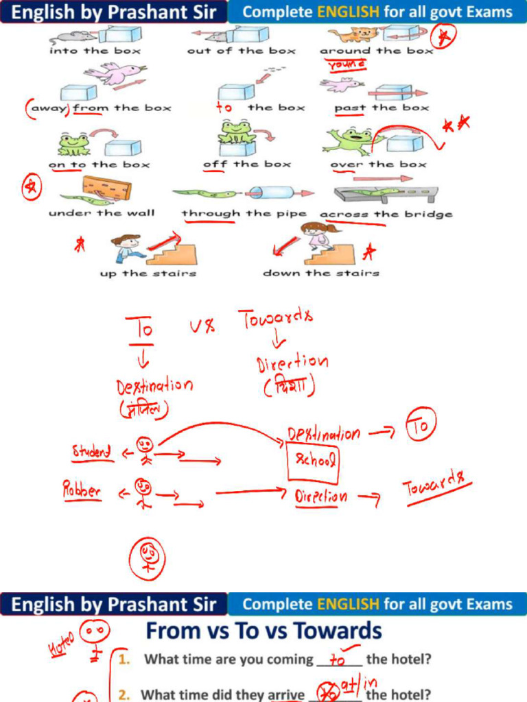 211) Preposition 07 (Class Notes) (GRAMMAR - Preposition) | PDF